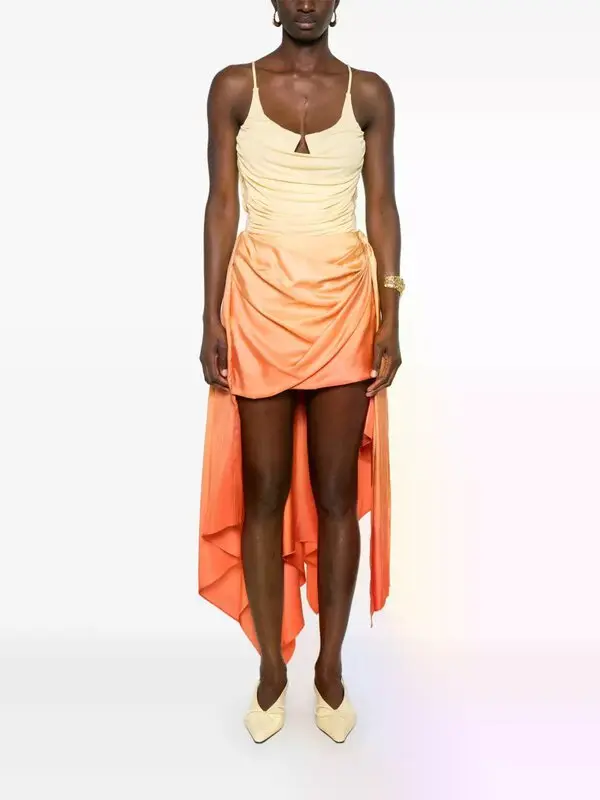 Zimmermann Ombré Draped Midi Skirt