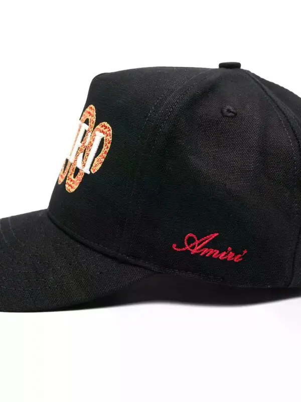 Amiri Snake Embroidered Cap