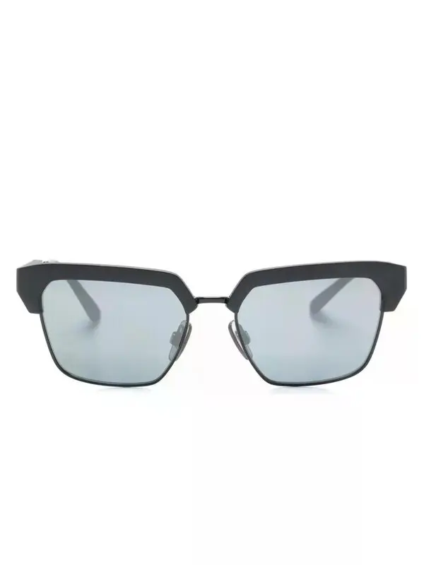Dolce & Gabbana Logo-plaque Sunglasses - Black