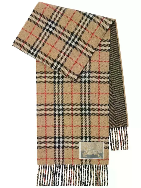 Burberry Reversible Checked Cashmere Scarf