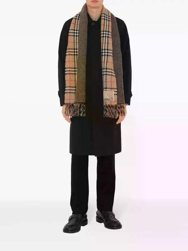 Burberry Reversible Checked Cashmere Scarf