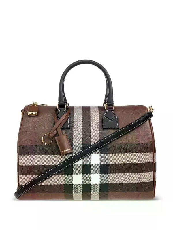 Burberry Check Pattern Bowling Bag