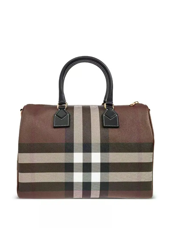 Burberry Check Pattern Bowling Bag