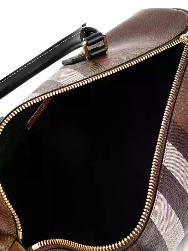 Burberry Check Pattern Bowling Bag