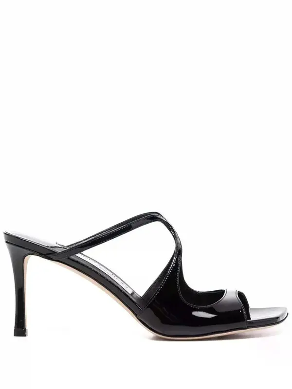 JIMMY CHOO 75mm Anise Sandals - Black