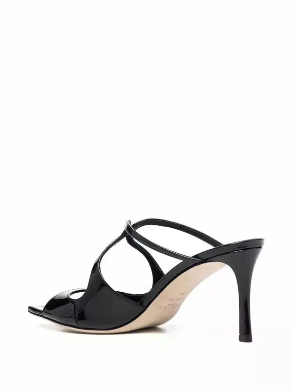 JIMMY CHOO 75mm Anise Sandals - Black