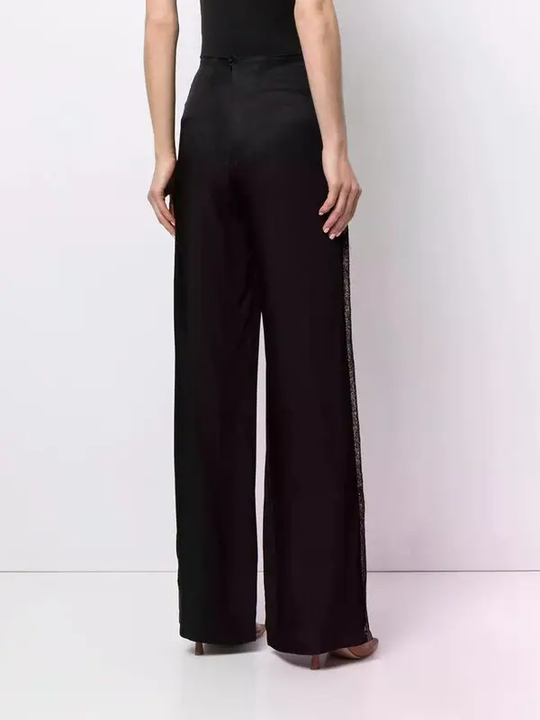 BARUNI Side-stripe Wide-leg Trousers