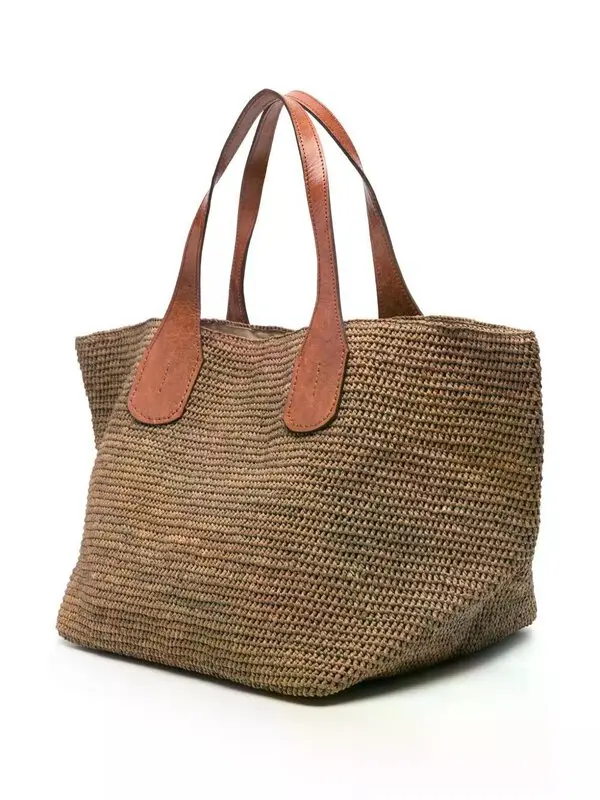 IBELIV Woven Raffia Tote Bag