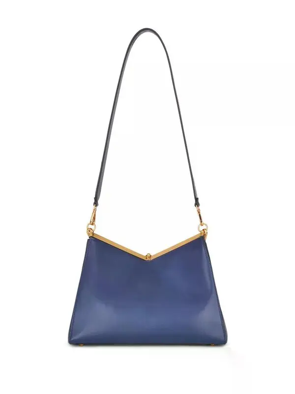 Etro Vela Leather Shoulder Bag - Blue