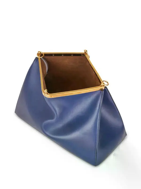 Etro Vela Leather Shoulder Bag - Blue