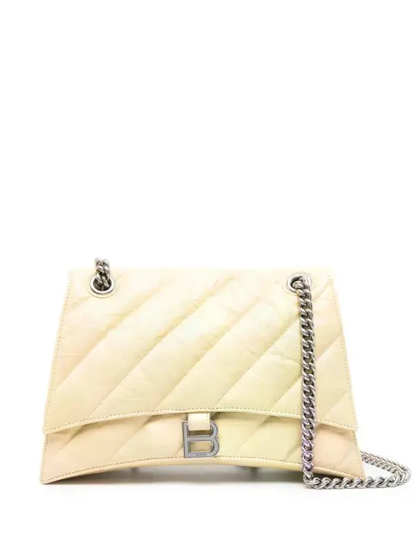 Balenciaga Medium Crush Leather Shoulder Bag