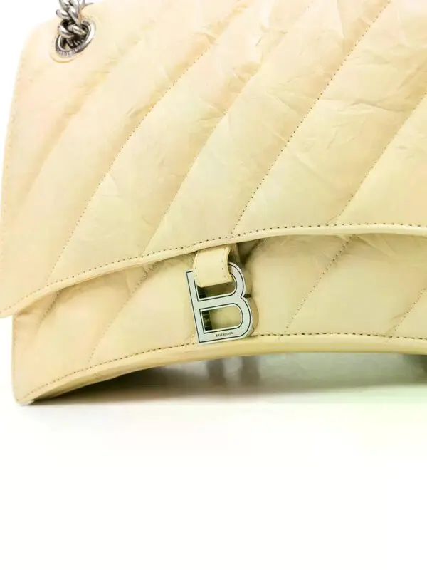 Balenciaga Medium Crush Leather Shoulder Bag