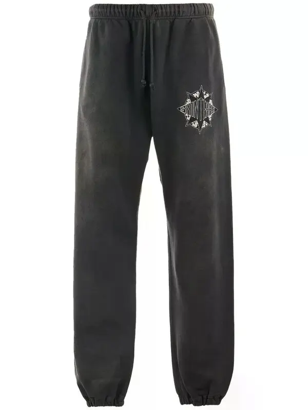 SAINT MXXXXXX Logo Track Pants - Black