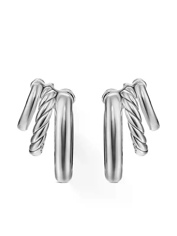 David Yurman Dy Mercer® Hoop Earrings - Silver