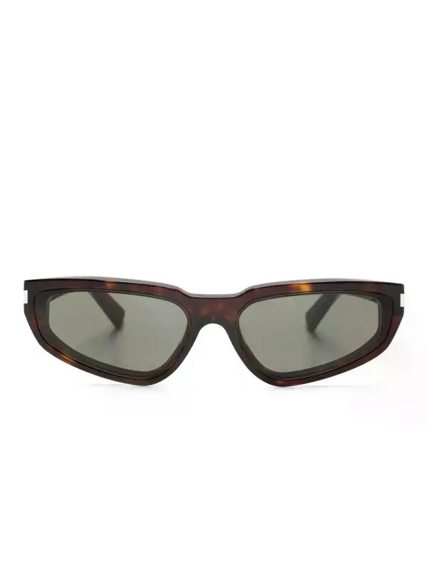 Saint Laurent Nova Tortoiseshell Sunglasses - Brown
