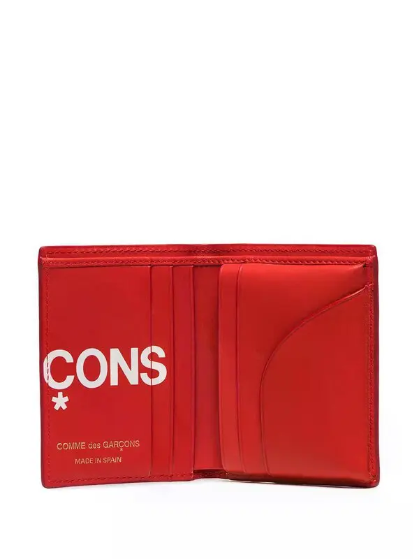 Comme Des Garçons Logo-print Leather Wallet