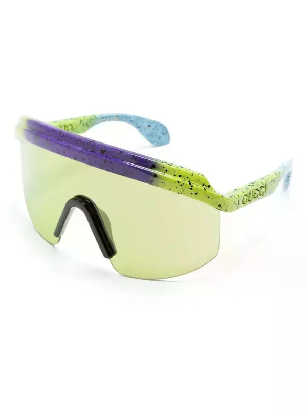 Gucci Oversize-frame Logo-embossed Sunglasses
