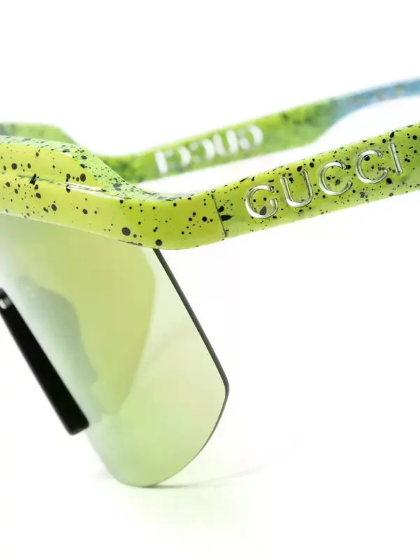 Gucci Oversize-frame Logo-embossed Sunglasses