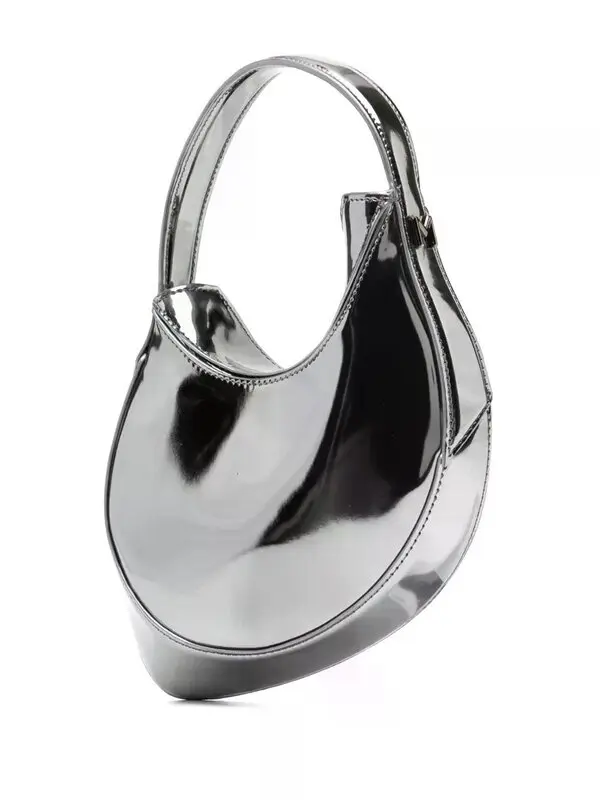 MUGLER Mini Smooth Spiral Curve 02 Bag - Silver