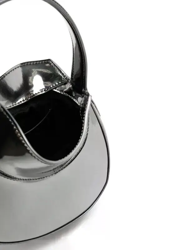 MUGLER Mini Smooth Spiral Curve 02 Bag - Silver