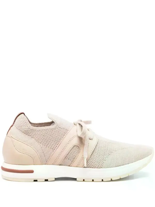 Loro Piana Lace-up Sock Ankle Sneakers