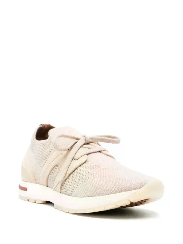 Loro Piana Lace-up Sock Ankle Sneakers