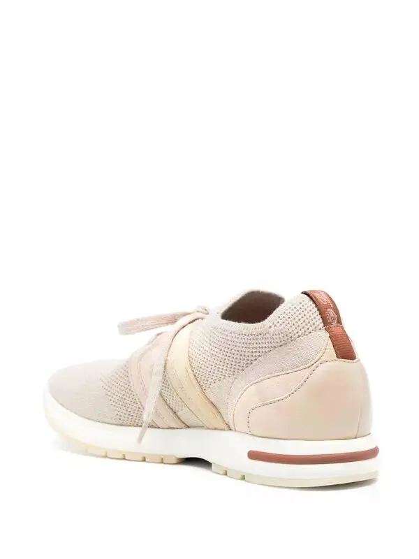 Loro Piana Lace-up Sock Ankle Sneakers