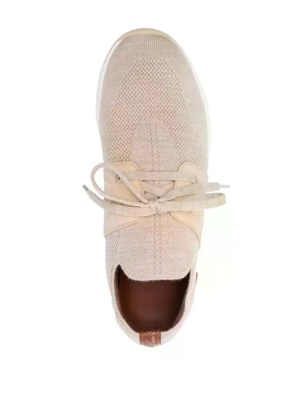 Loro Piana Lace-up Sock Ankle Sneakers