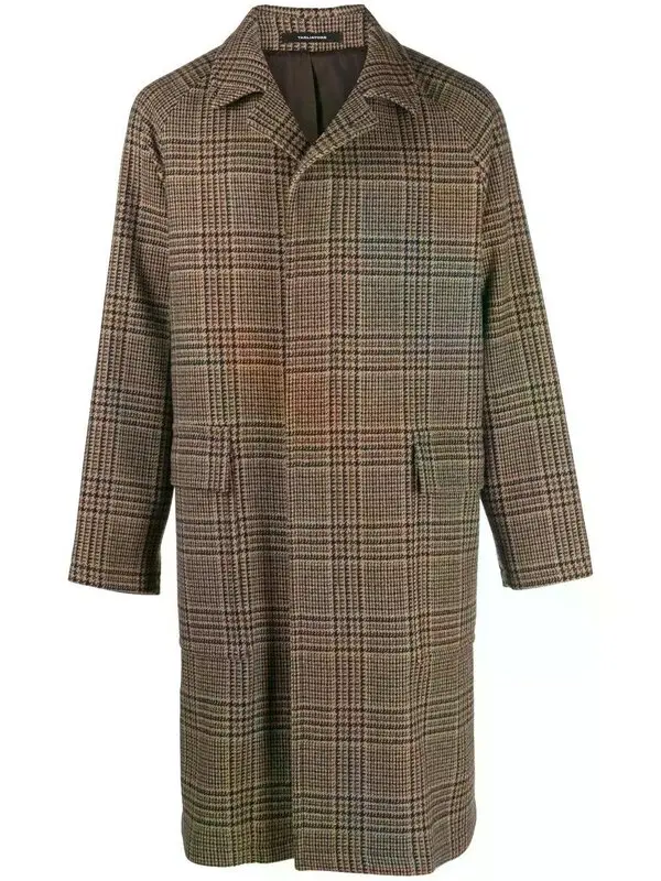 Tagliatore Checked Single-breasted Coat