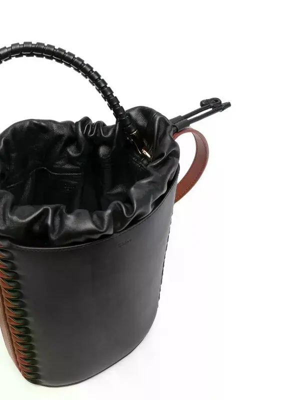 Chloé Color-block Leather Bucket Bag