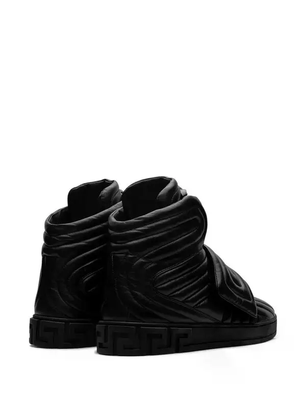 Versace Medusa Quilted Sneakers - Black
