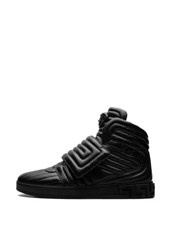 Versace Medusa Quilted Sneakers - Black