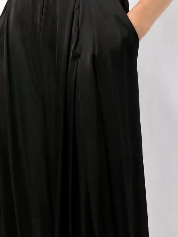 Goen.j Wide-leg Pleated Trousers - Black