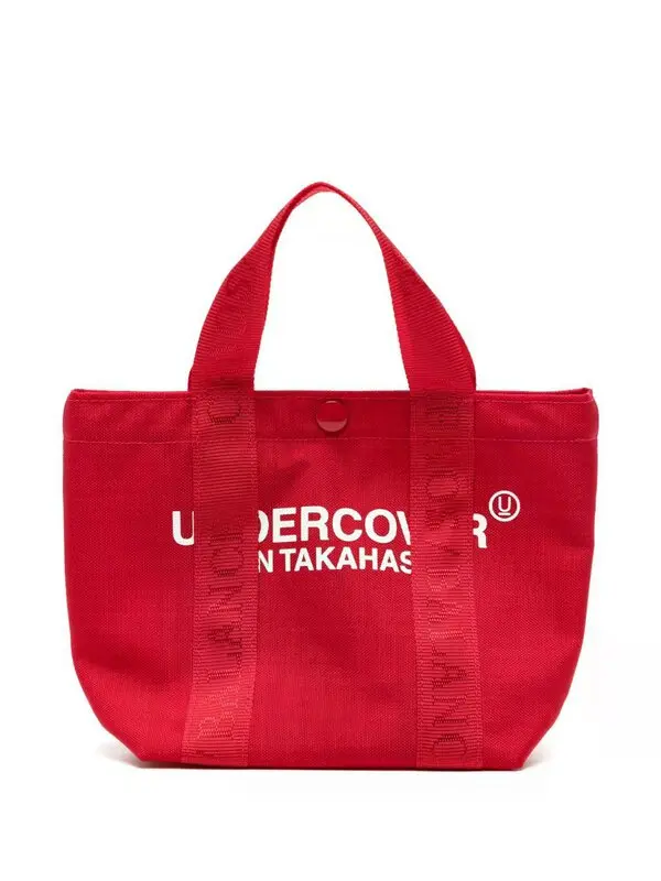 Undercover Logo-print Canvas Tote Bag - Red