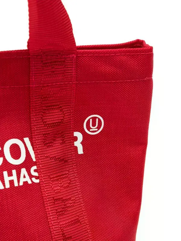 Undercover Logo-print Canvas Tote Bag - Red