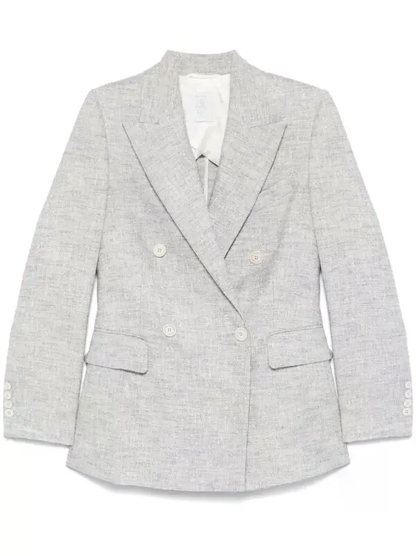 Eleventy Bouclé Double-breasted Blazer