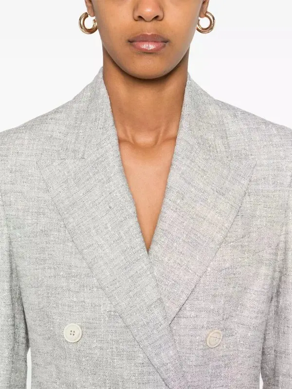 Eleventy Bouclé Double-breasted Blazer