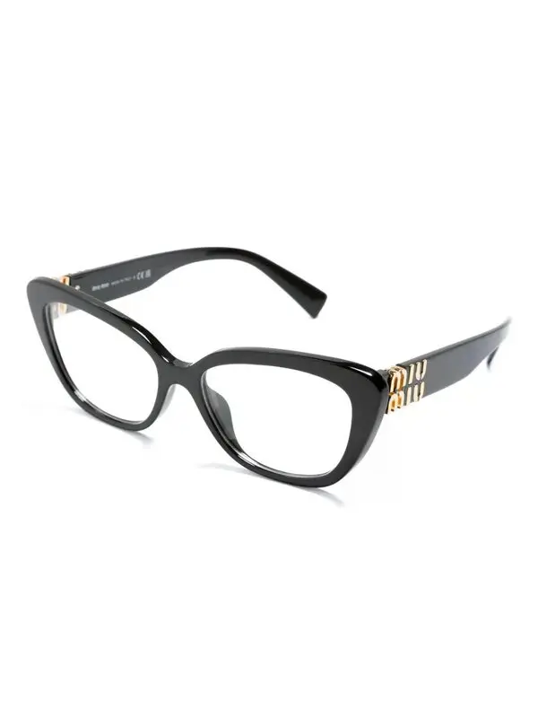 Miu Miu Logo-detail Cat-eye Frame Glasses