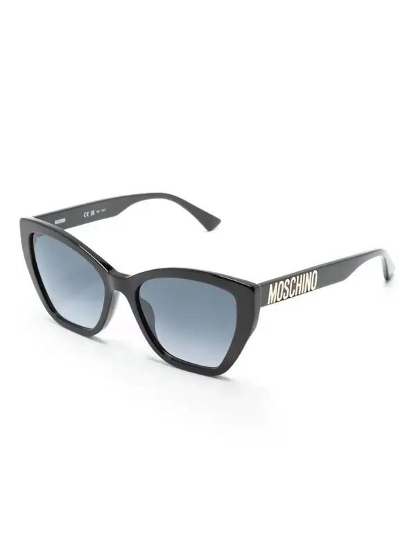 Moschino Logo Plaque Cat-eye Sunglasses