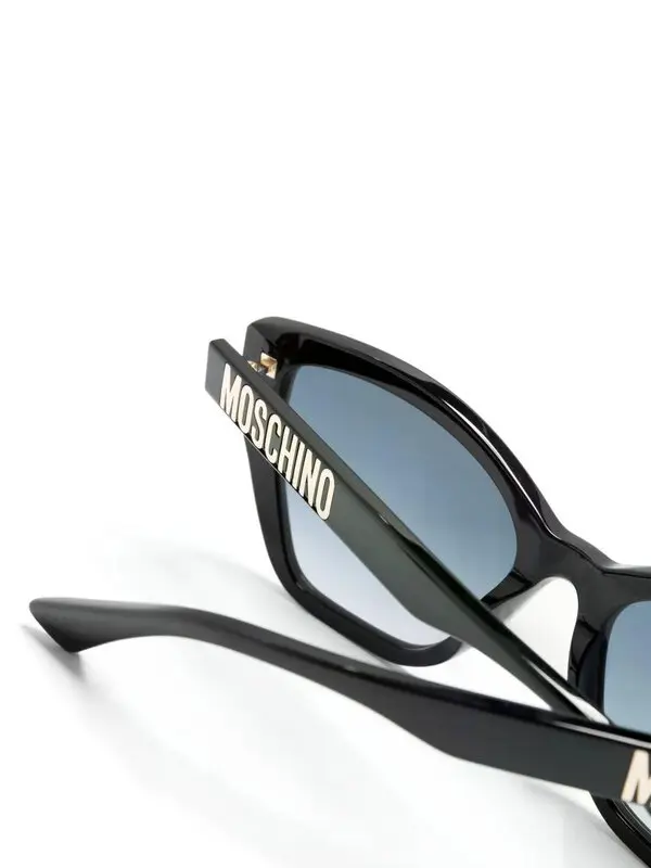 Moschino Logo Plaque Cat-eye Sunglasses