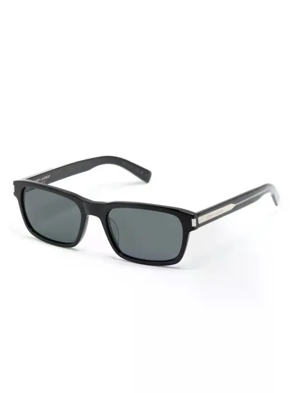 Saint Laurent Rectangle-frame Sunglasses - Black