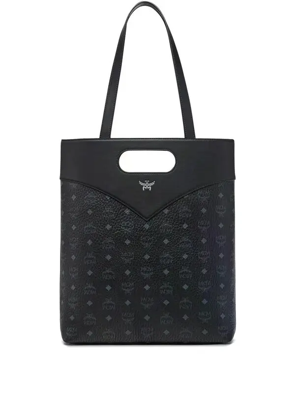 Mcm Large Diamond Visetos Tote - Black