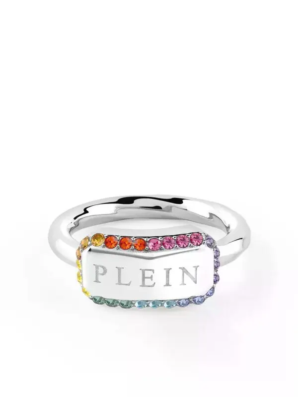 Philipp Plein Plein Tag Ring - Silver
