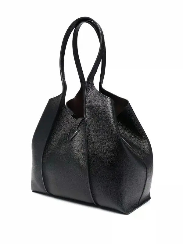 TOD'S Leather Shopping Bag - Black