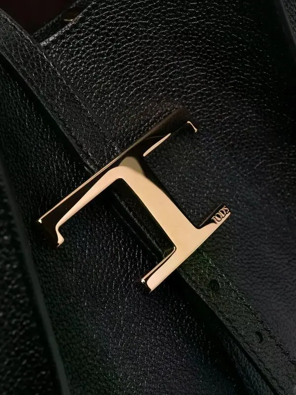 TOD'S Leather Shopping Bag - Black