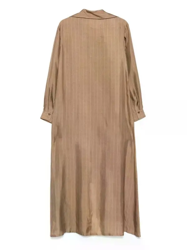 Eleventy Pinstriped Maxi Dress