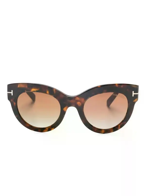 TOM FORD Lucilla Cat-eye Frame Sunglasses - Brown