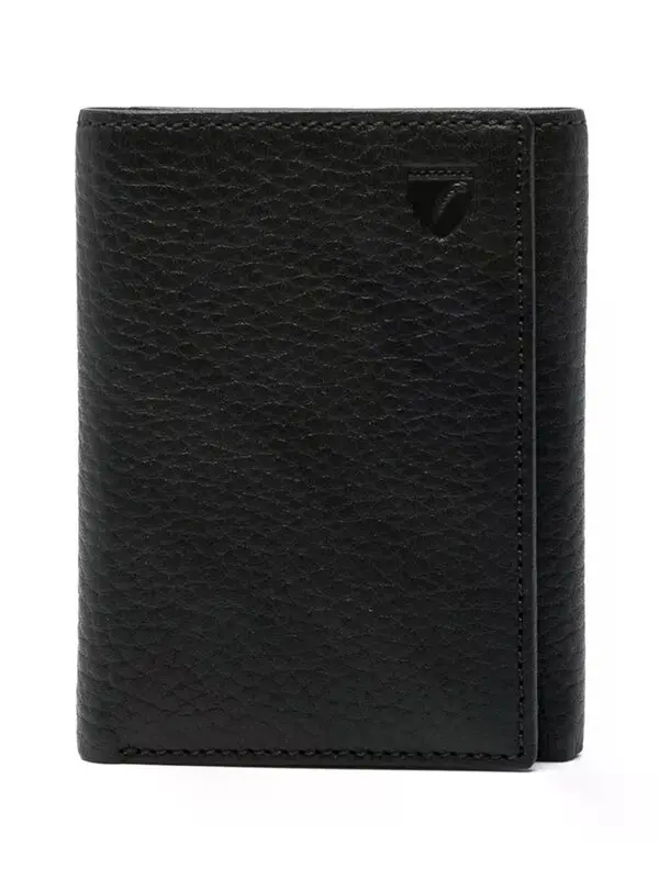 ASPINAL OF LONDON Trifold Leather Wallet - Black