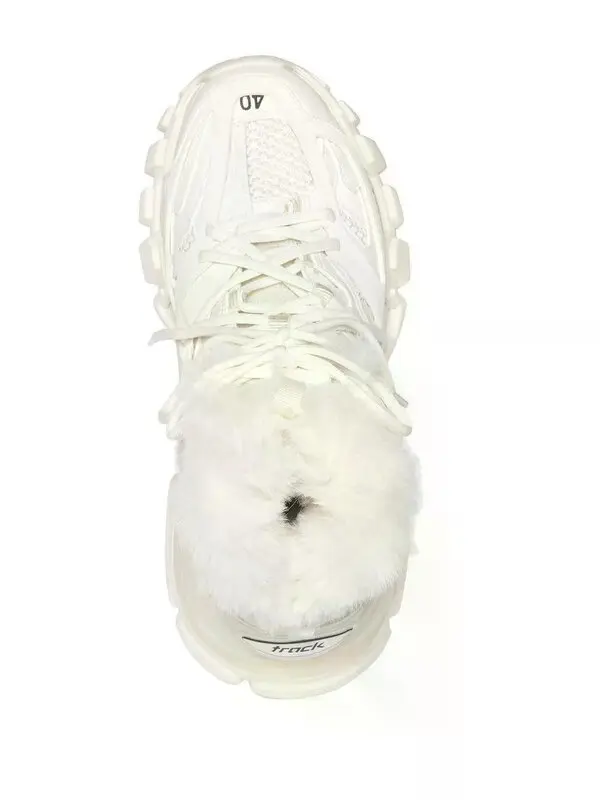 Balenciaga Track Hike Fur-fur Sneaker Boots