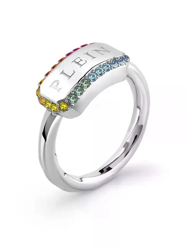 Philipp Plein Plein Tag Ring - Silver